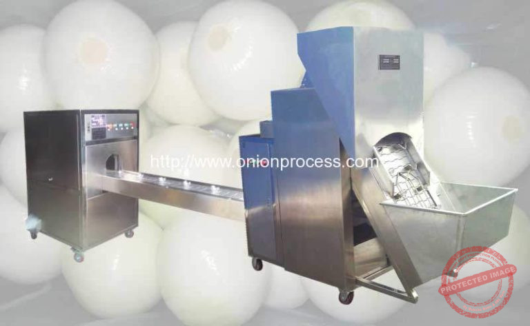 Automatic Onion Sorting Peeling and Root Cutting Line | Onion Peeling ...