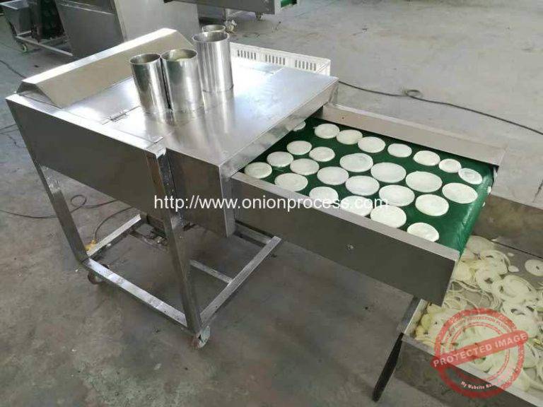 Automatic Onion Ring Cutting Machine | Onion Peeling Machine, Onion ...