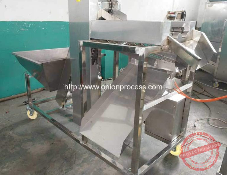 Automatic Onion Sorting Peeling and Root Cutting Line | Onion Peeling ...