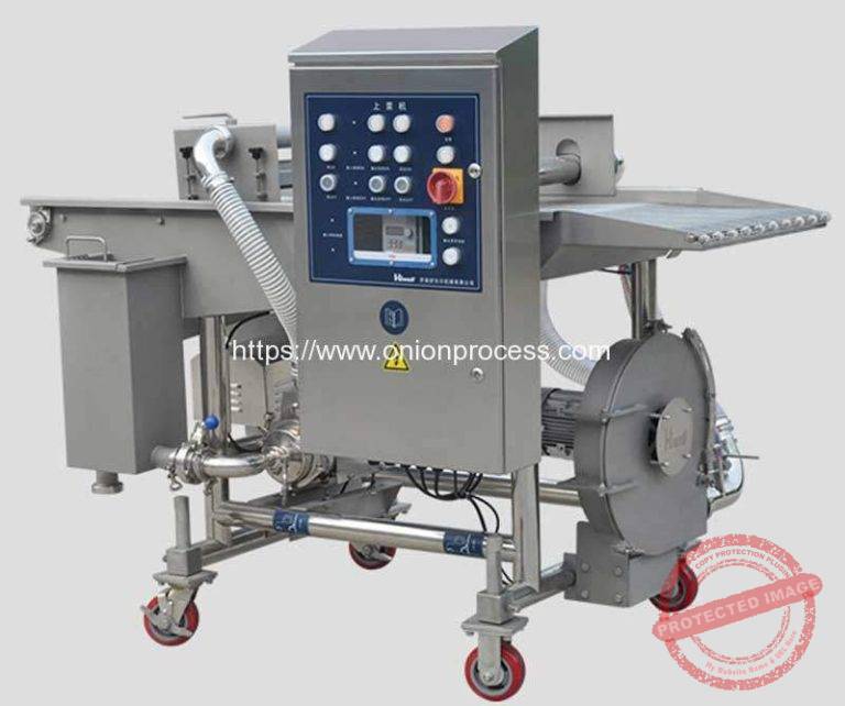 Automatic Onion Ring Batter Coating Machine | Onion Peeling Machine ...